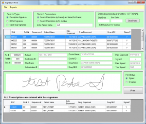 SIG-002: Viewing and Printing Signatures « ProScript Pharmacy System